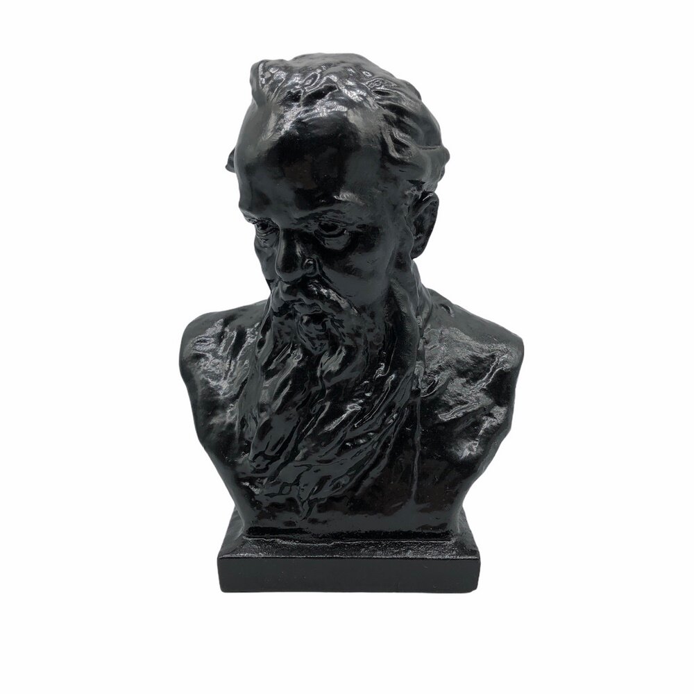 Чугунный бюст "П. П. Бажов" 1959 г. (К дню 80 летия) Скульптор Г. В. Петрова, счлз, СССР