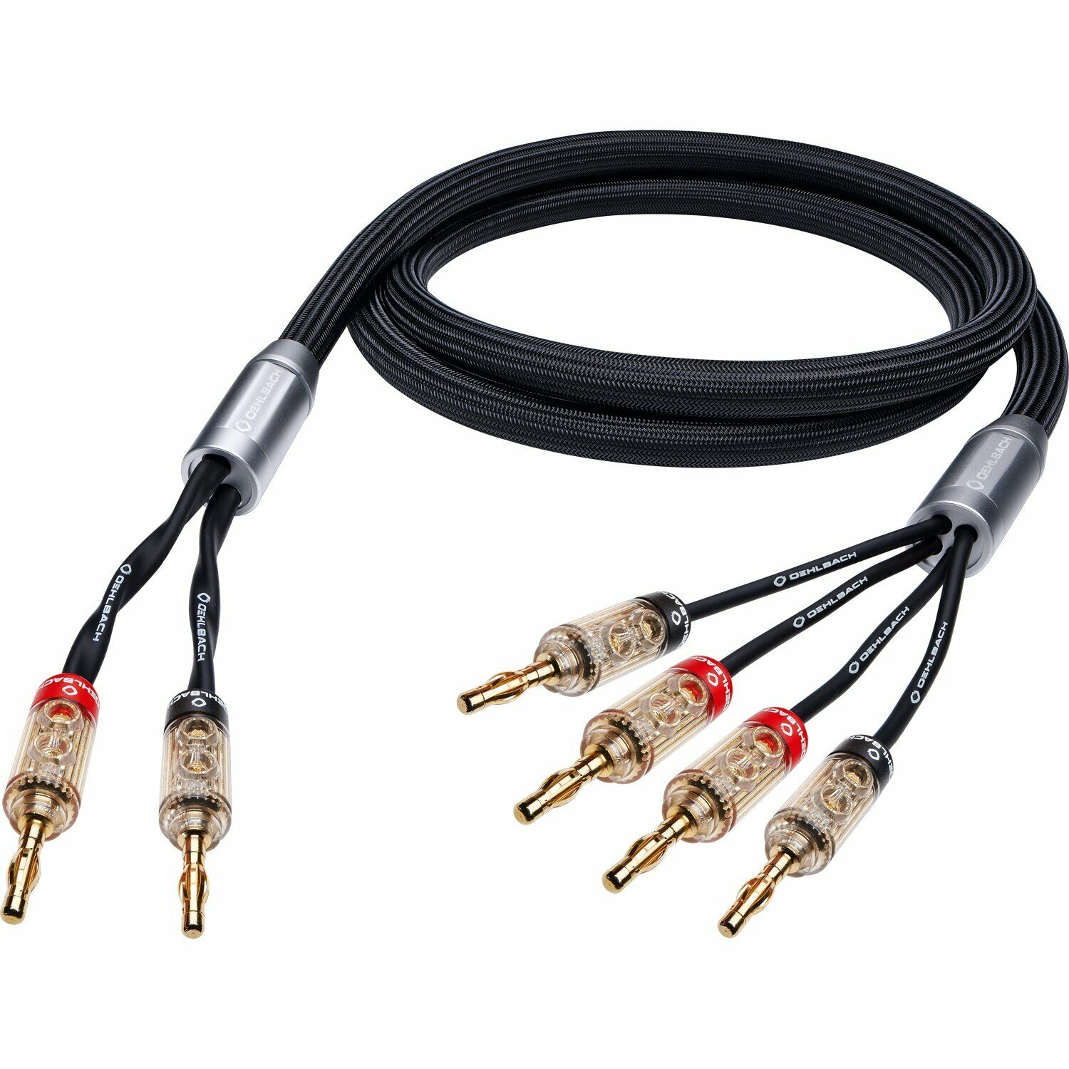 Акустический кабель Oehlbach STATE OF THE ART XXL Fusion Two Cable Set, 2x3,5m, bi-wiring w.banana, D1C14227
