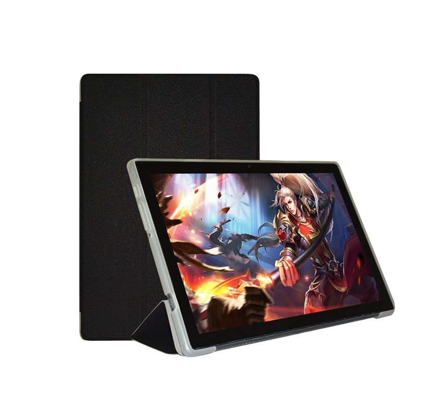 Чехол MyPads для Teclast M40 / M40 Pro / Teclast P20 HD ультратонкий трансформируется в подставку черный