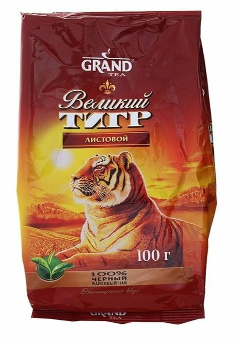 Grand Чай черный "Великий тигр", листовой, 100 г