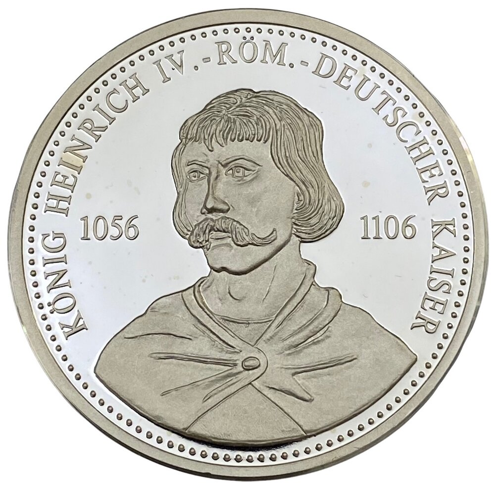 Германия, настольная памятная медаль "Короли Германии. Генрих IV" 1995 г.