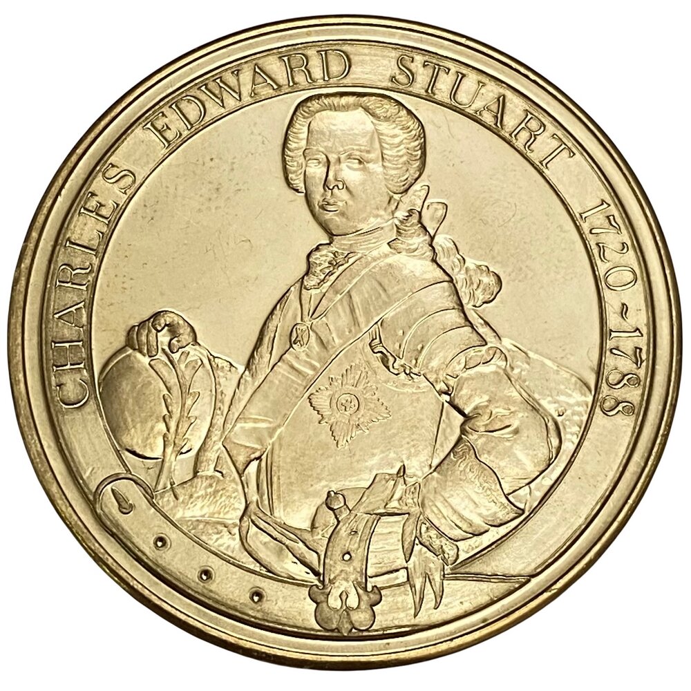 Настольная медаль "Чарльз Эдвард Стюарт 1720-1788" 2001-2010 гг.