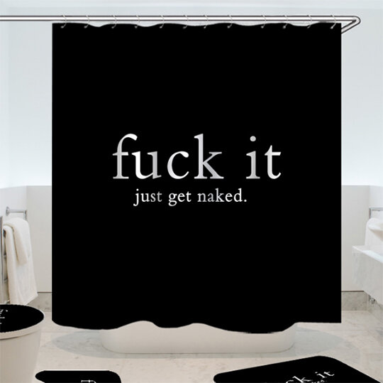 Шторка для ванны 'Just get naked'
