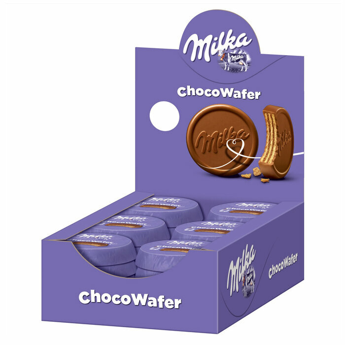 Вафля в шоколаде Milka Choco Wafer / Милка Чоко Вафер 30гр 30 шт