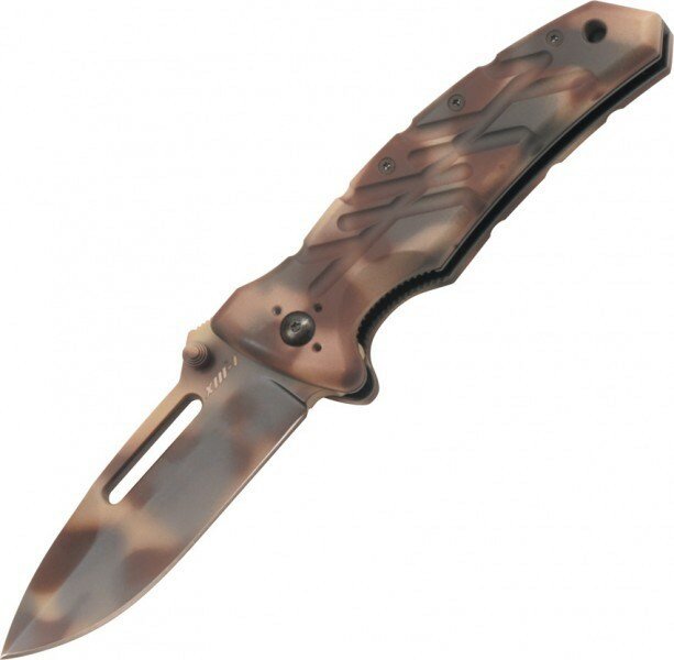 Нож складной Ontario (Онтарио) XM-1D CAMO / прямой / коробка / OKC