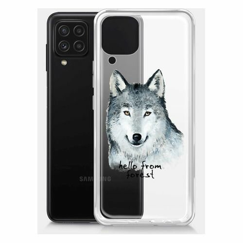 Чехол (клип-кейс) BORASCO ArtWorks, для Samsung Galaxy A22/M22, прозрачный/рисунок [51406]