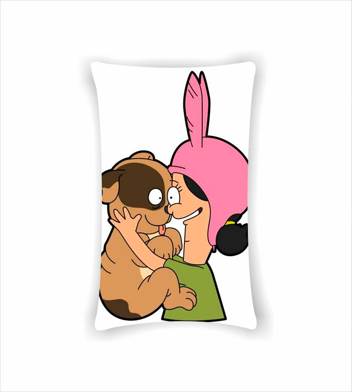 Подушка Bob"s Burgers, Закусочная Боба №9, Картинка с одной стороны