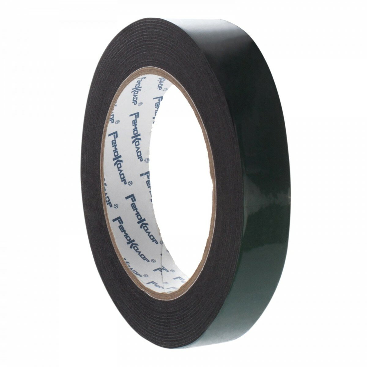 Лента монтажная двухсторонняя 5 метров, 19 мм. полиэтилен, чёрная