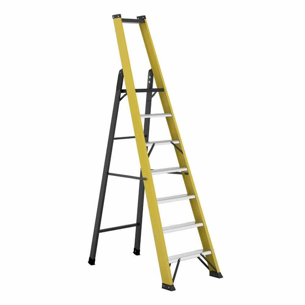 Диэлектрическая Стремянка Svelt Smart-7, Рабочая Высота 2.25 М, Нагрузка 150 Кг.