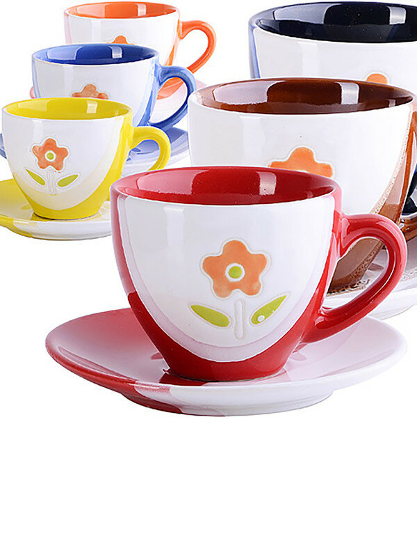 Чайный набор Loraine, керамика, 12 предметов, 250мл