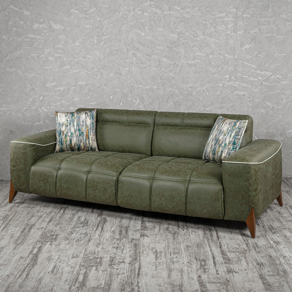 Прямой диван Замша, "варна", Decor of Today, механизм нераскладной, 240 х 97 х 88 (габариты)