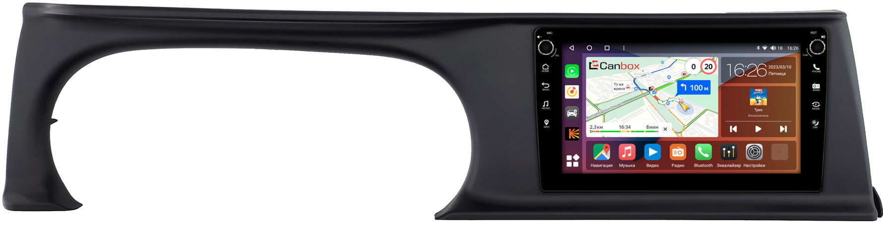 Штатная магнитола Kia Seltos 2019-2024 Canbox H-Line 7808-10-0143 на Android 10 (4G-SIM, 6/128, DSP, QLed) С крутилками