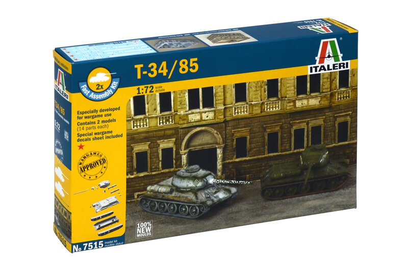 Сборная модель танка / Модель для сборки Italeri / Русский танк T-34/85