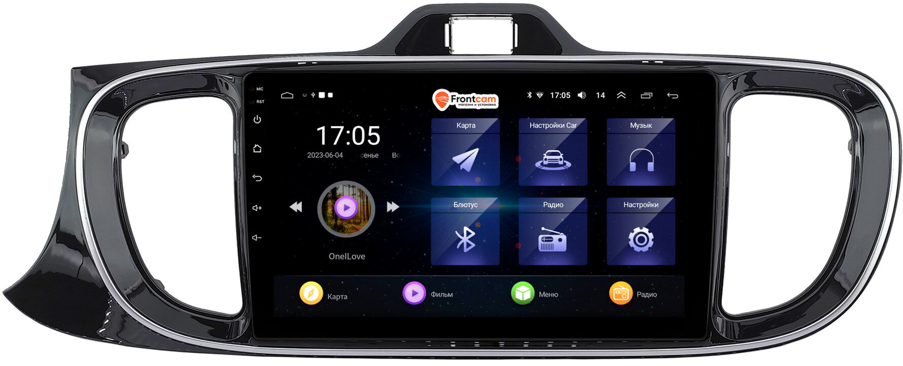 Штатная магнитола Kia Pegas 2017-2026 (глянцевая) OEM RS9-0142 Android 10