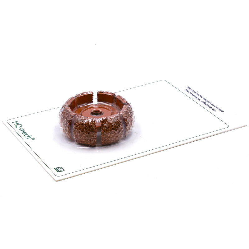 Шероховальный твердосплавный сегментированный диск HQ-2436-RF-05BW, 50мм/20мм /резьба 3/8 дюйма 24UNF, зернистость 36