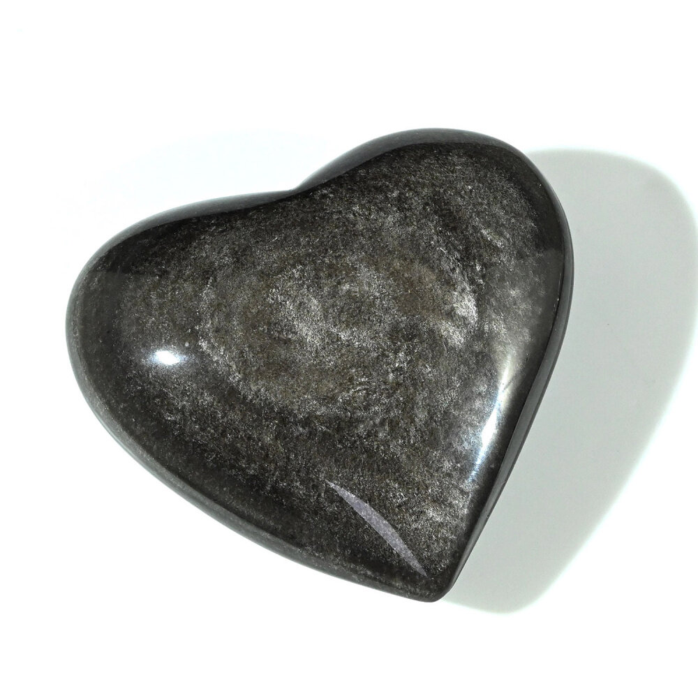 Сердце из обсидиана радужного 72*65*29мм, 147г .