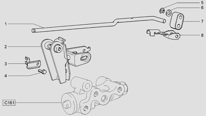 Рычаг привода регулятора давления задних тормозом ВАЗ 2108 (АвтоВАЗ)