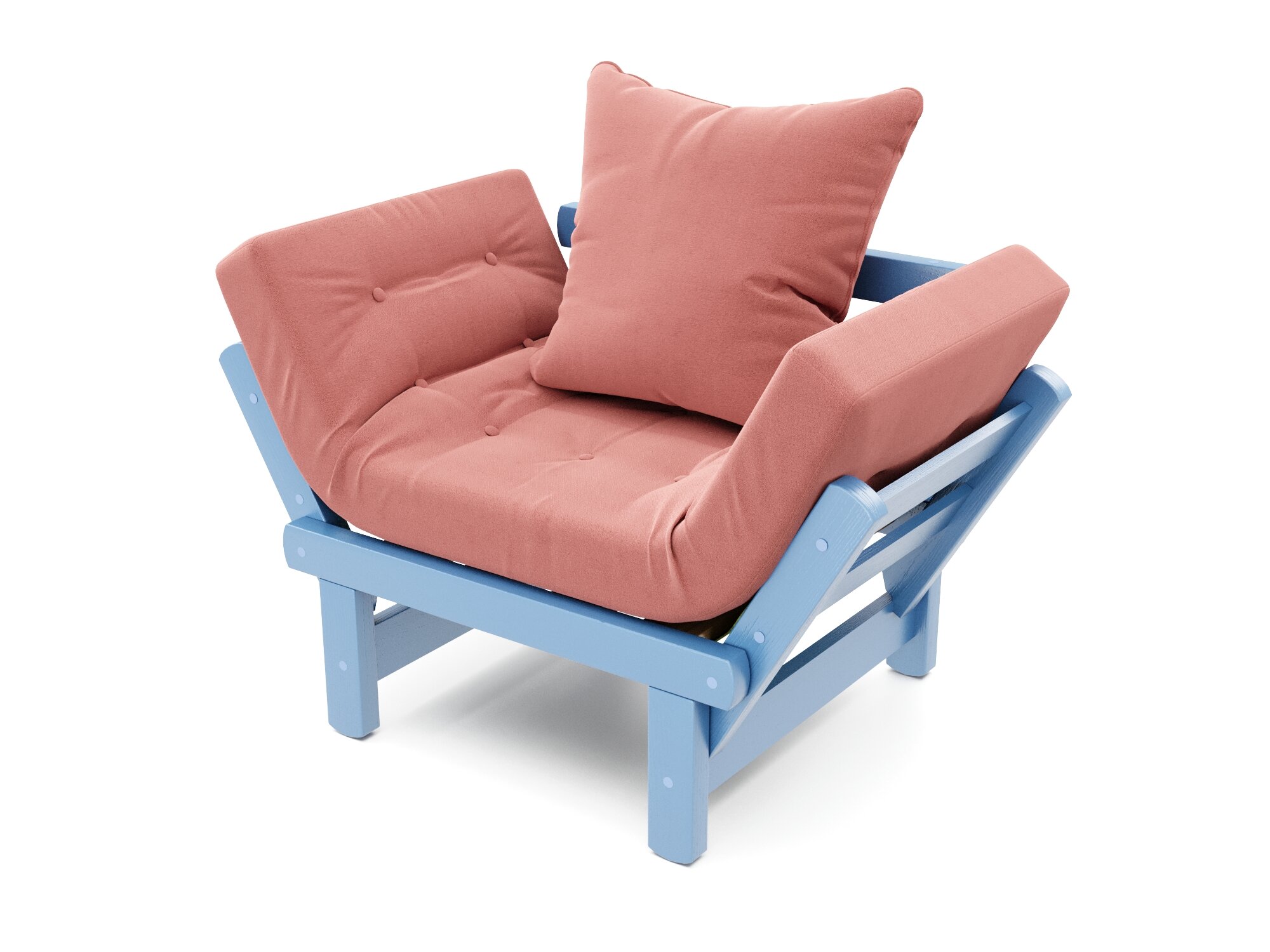 Кресло Soft Element Эльф, массив дерева, красный, для сада, для дома