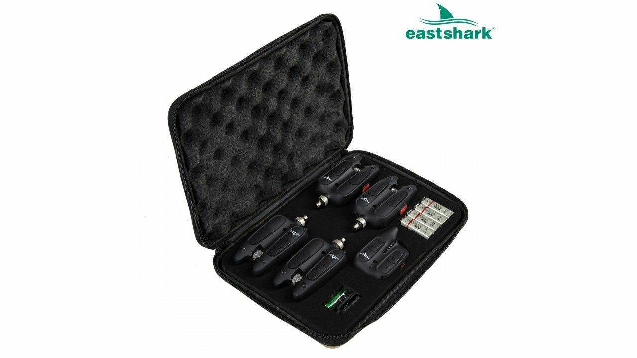 Набор сигнализаторов поклёвки с пейджером EastShark SP-02 (4+1)
