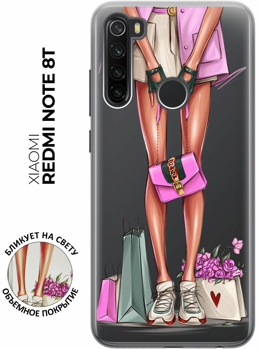 Силиконовый чехол с принтом Bags для Xiaomi Redmi Note 8T / Сяоми Редми Ноут 8Т