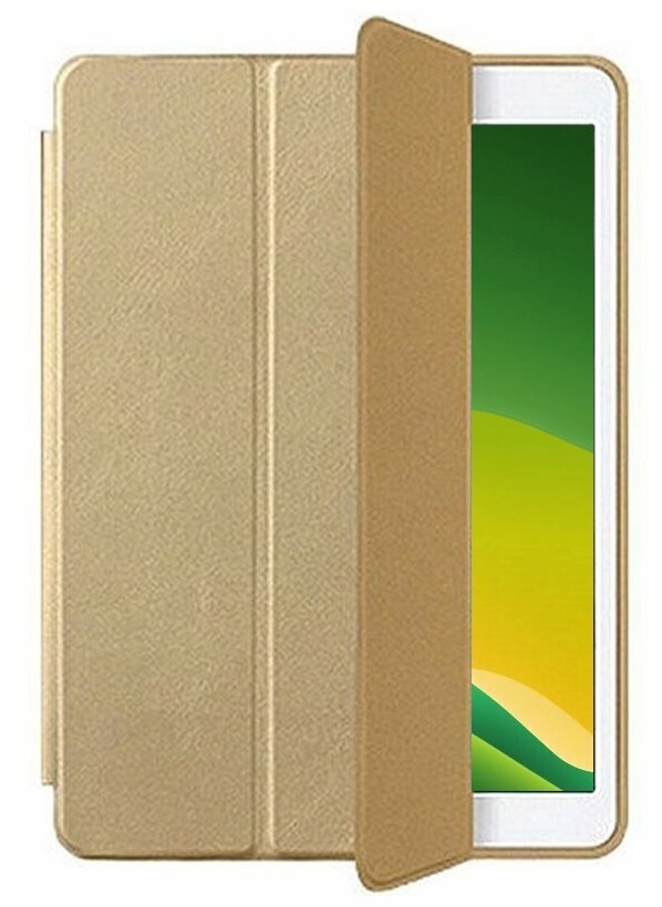Умный тонкий чехол MyPads для iPad Pro 11 (2018) A1979, A1934, A2013 iL Sottile золотой пластиковый Италия