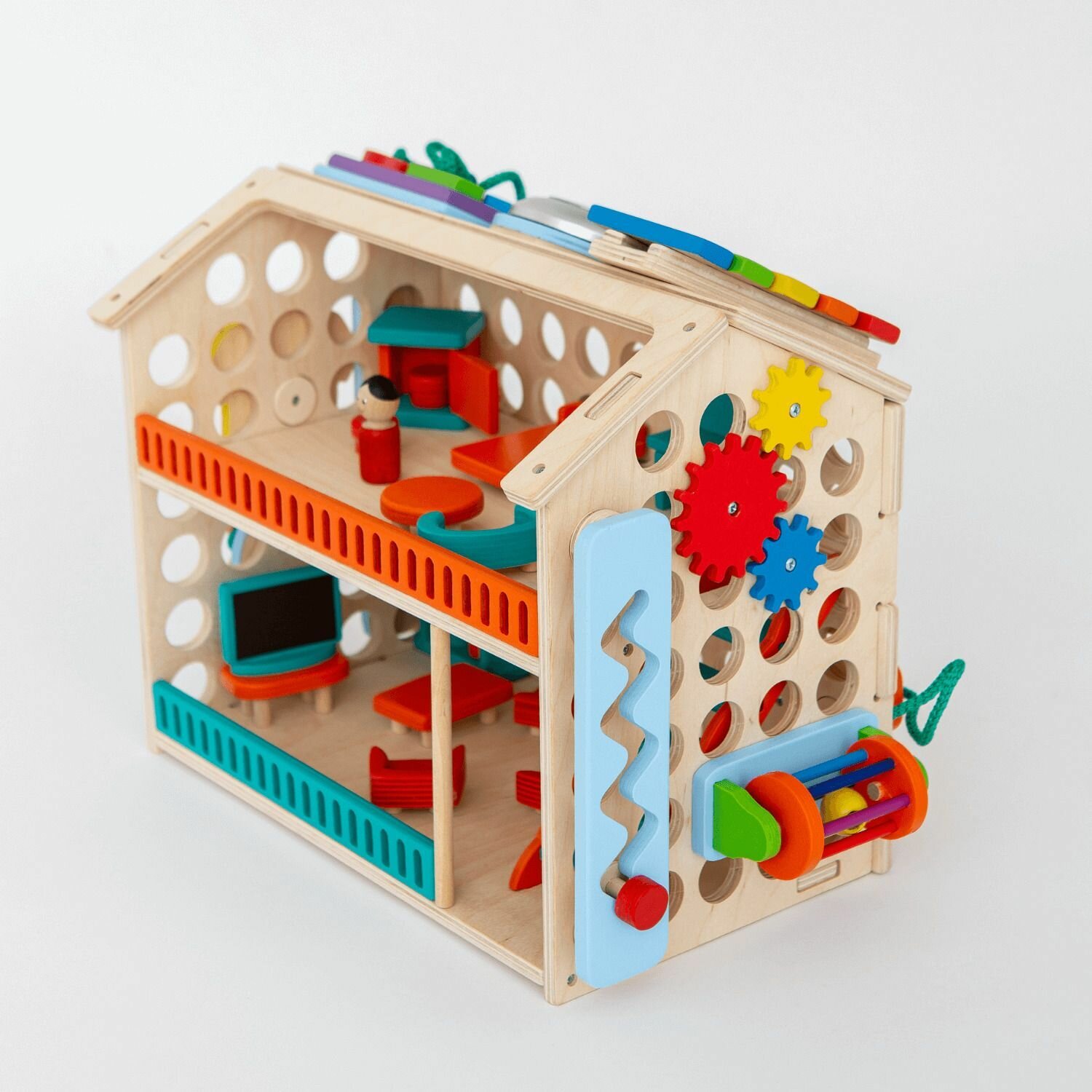 Бизиборд Бизидом-Конструктор "Кукольный дом"