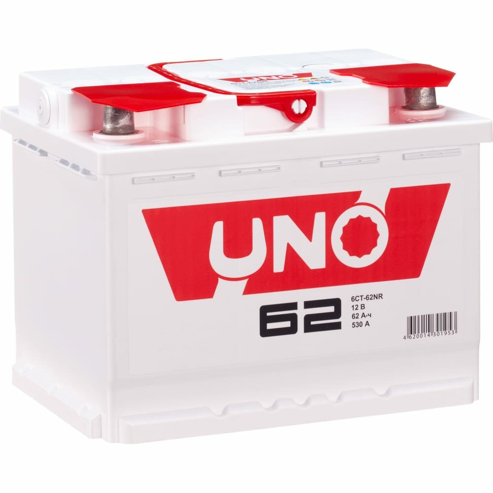 Аккумулятор UNO 6ст 62 NR, 530 А CCA, 562108010