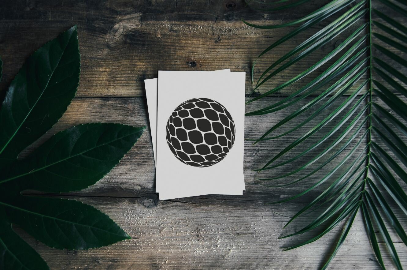 Трафарет Сфера с узором 17 / шаблон пластиковый многоразовый