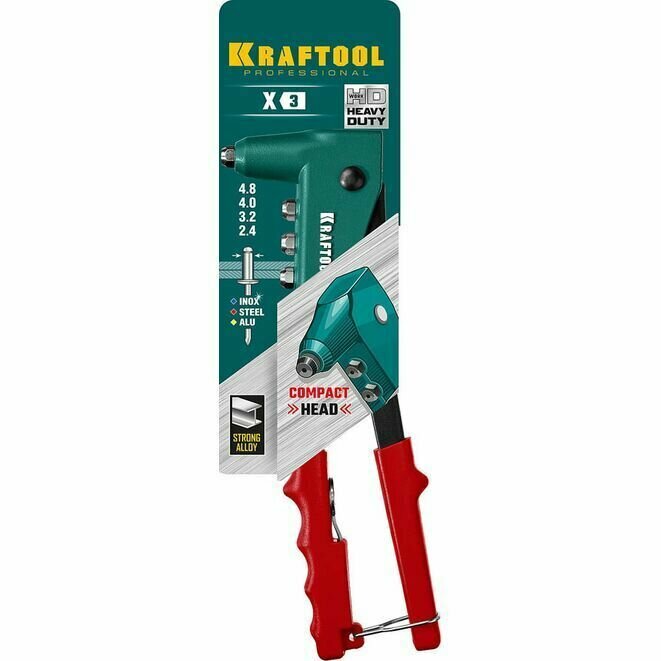 Литой заклепочник KRAFTOOL X-3 2.4 - 4.8 мм 31170_z01