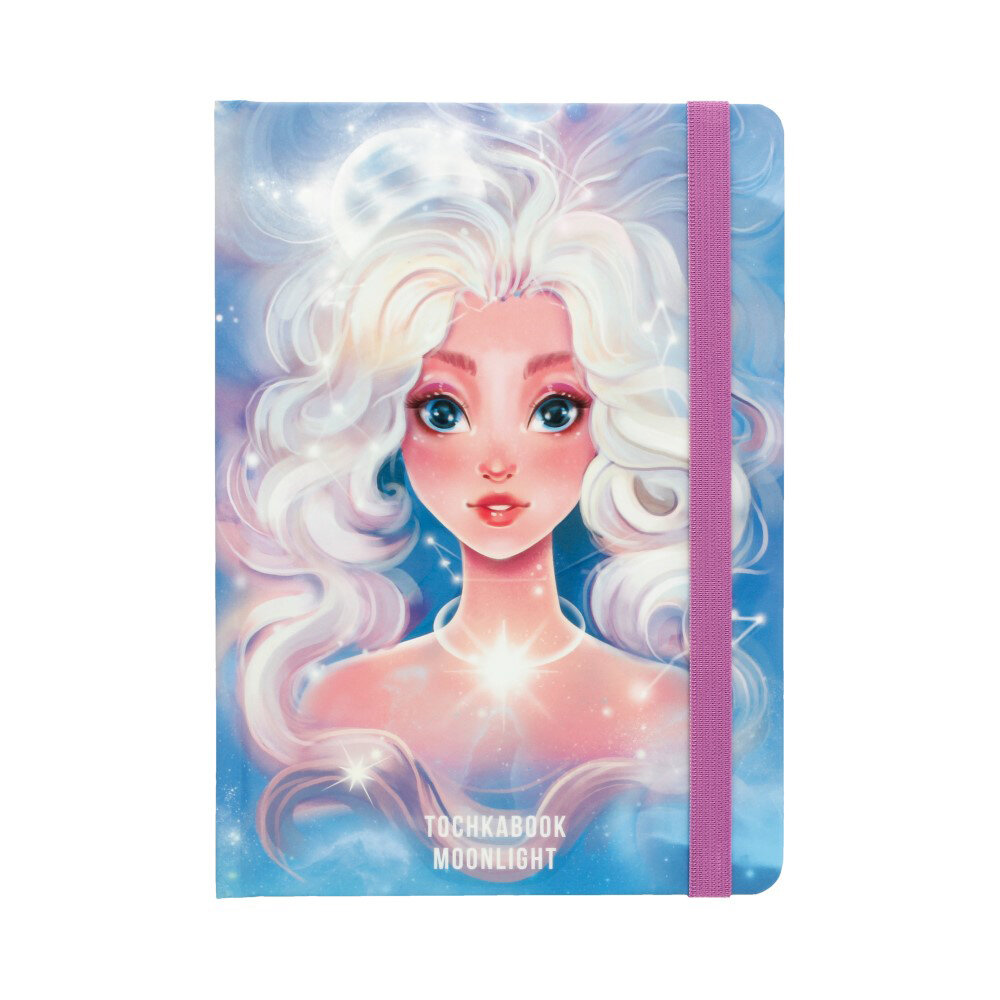 Точкабук светящийся в темноте Космическая девушка 145x203x5 мм, 72л тетрадь в точку