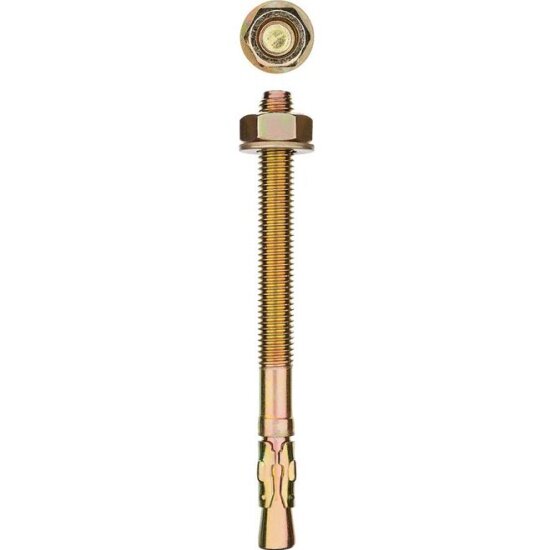 Анкер клиновой Зубр М12 x 100 мм, 25 шт, желтопассивированный, 302032-12-100