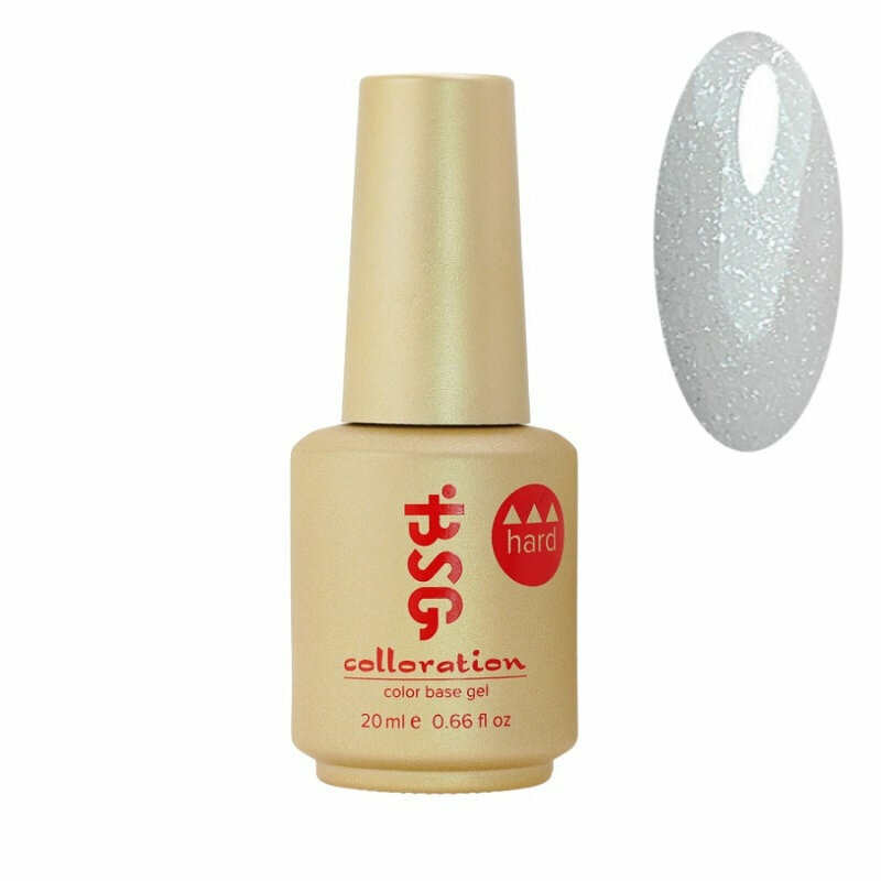 BSG Цветная жесткая база Colloration Hard №12 - Серый серебряный с лиловой ноткой (20 мл)