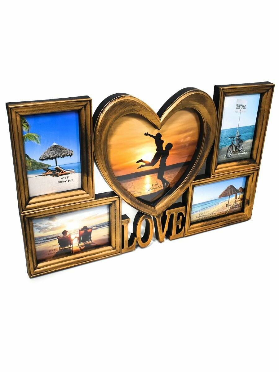 Фоторамка - коллаж "Семейная" на 5 фото