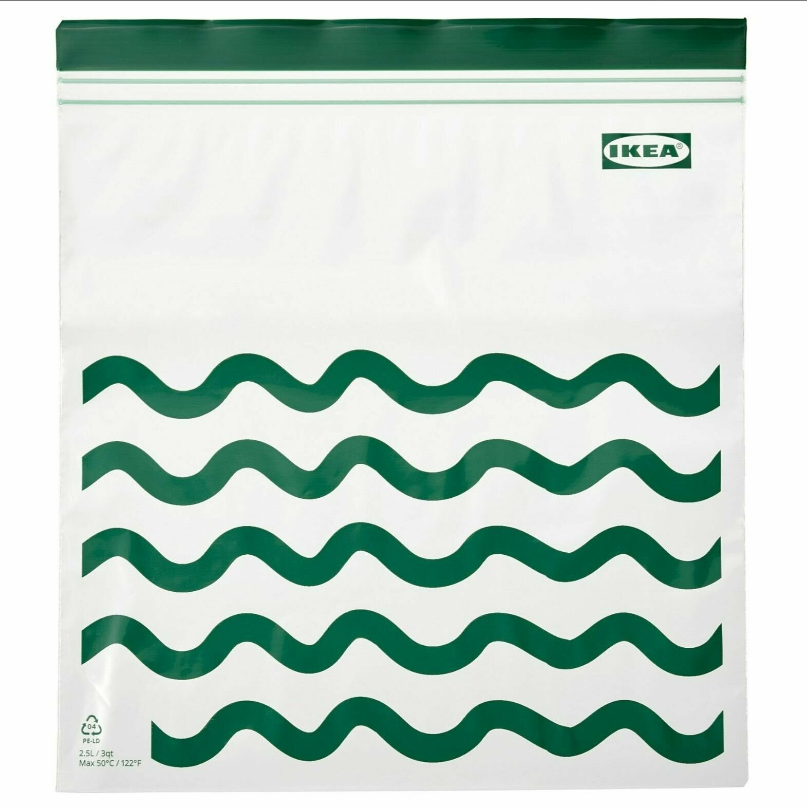 Пакеты многоразовые для заморозки и хранения продуктов фасовочные, ISTAD, икеа, 2,5 л, 25 шт.