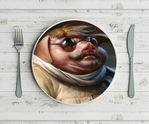 Тарелка Порко Россо, Porco Rosso №7