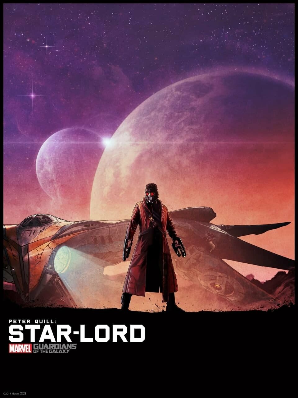 Плакат, постер Стражи Галактики (Guardians of the Galaxy, 2014г) на бумаге, размер 30х42см