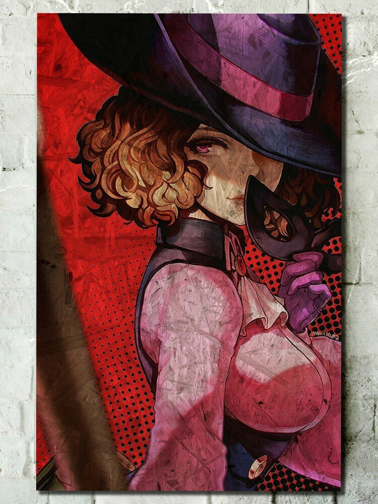 Картина интерьерная на рельефной доске ОСП Игры Persona 5 - 14245