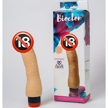 863128 Bioclon Реалистичный вибромассажер № 3, телесный. С многоскоростной регулировкой