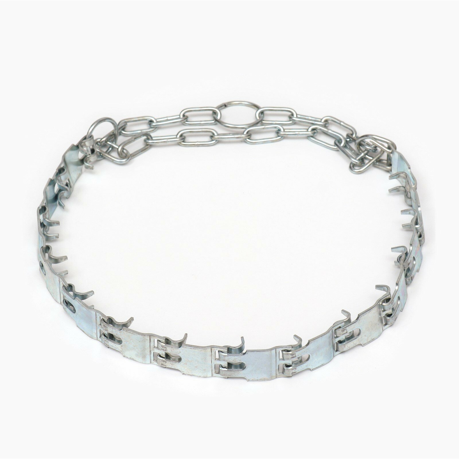 Строгий ошейник, 2.5 см, ОШ 50-65 см, пластинчатый, металл