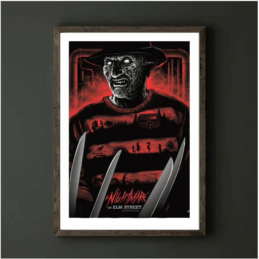 Постер "рисунок Фредди Крюгер" Cool Eshe из коллекции "Любимые герои", А4