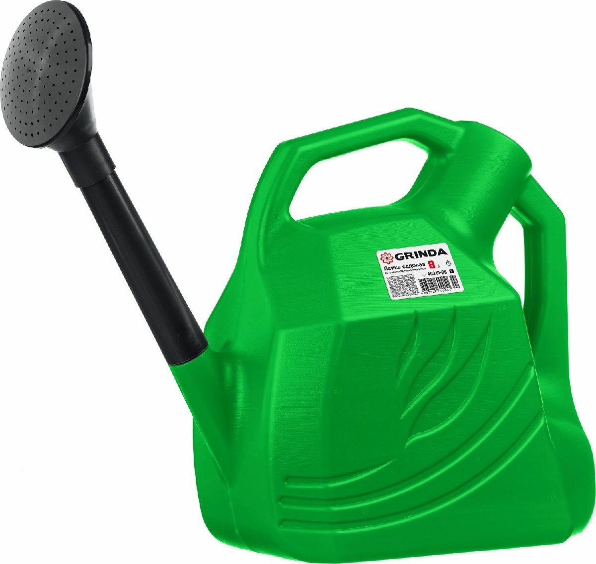 Садовая лейка GRINDA 8 л пластмассовая съемный наконечник полиэтилен полипропилен