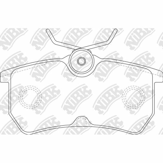 Колодки тормозные дисковые Nibk PN0120, 4 шт
