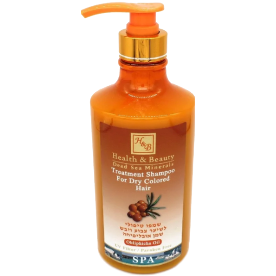 Шампунь для сухих окрашенных волос Health&beauty с маслом Облепихи 780 мл
