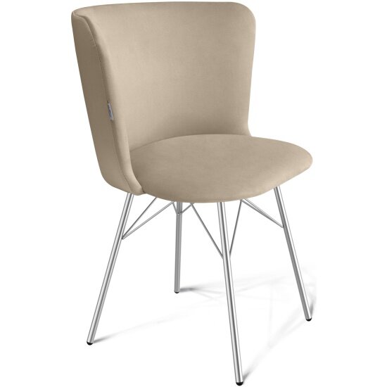 Стул Sheffilton SHT-ST36/S64 ванильный крем/хром лак