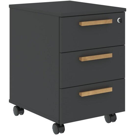 Тумба мобильная Skyland тайпит FMC-3D. A Черный графит 408х504х600 FORTA