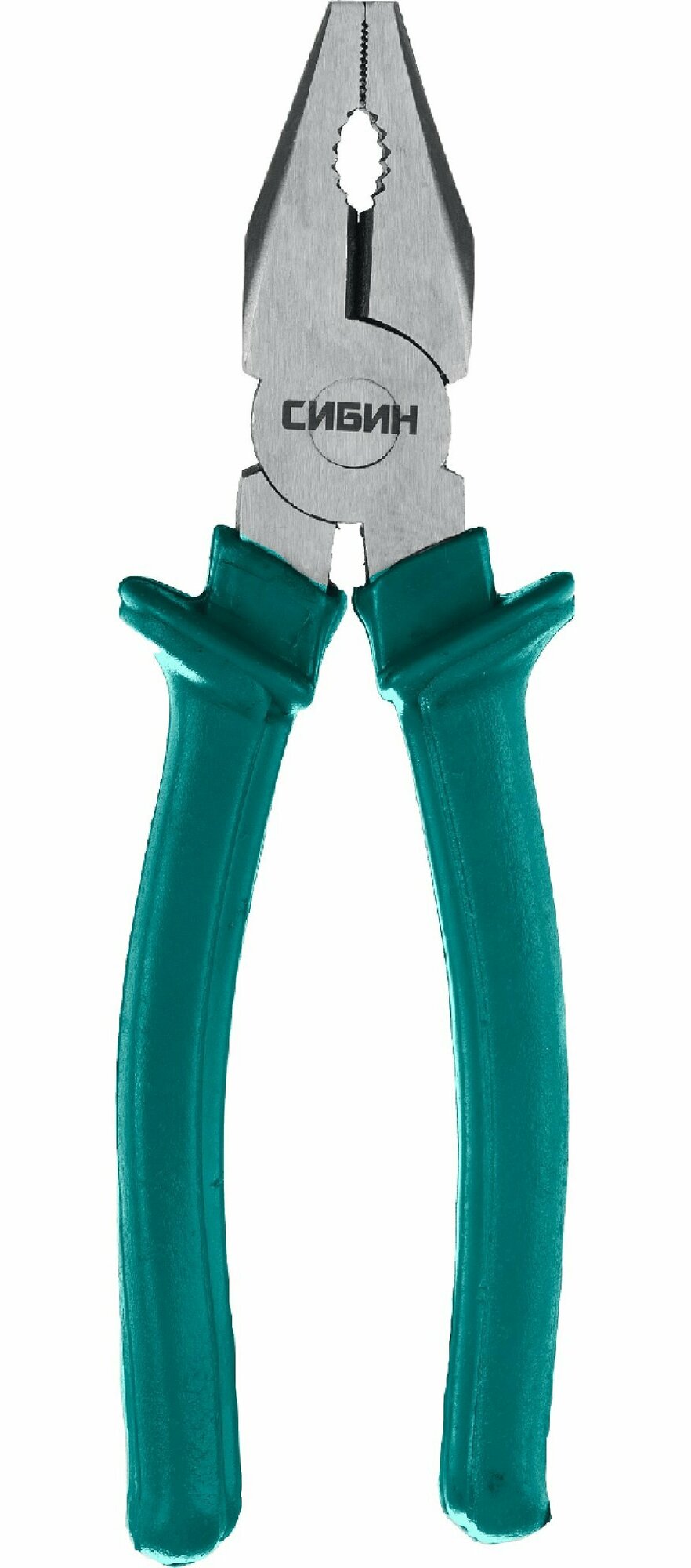 Плоскогубцы СИБИН 200 мм для слесарных и монтажных работ из кованой стали с маслобензостойкими рукоятками