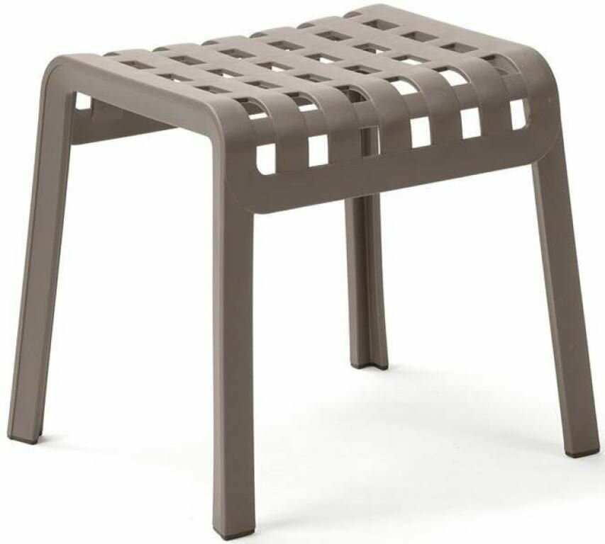 Табурет пластиковый Poggio Nardi бежевый, пластик, твердое сиденье, без подлокотников