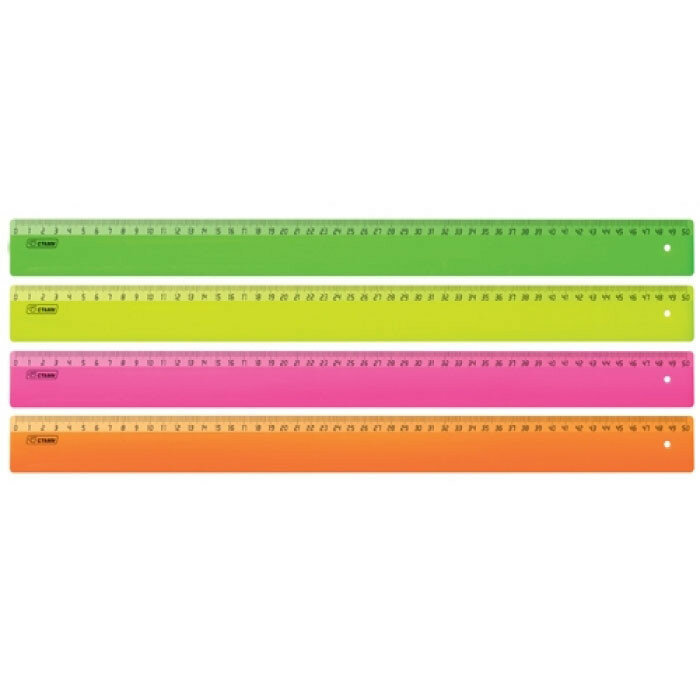 Линейка 50см пластиковая цв/асс флюорисцентная NEON СТАММ арт. ЛН930/ЛН93/ЛН31443. Количество в наборе 12 шт.