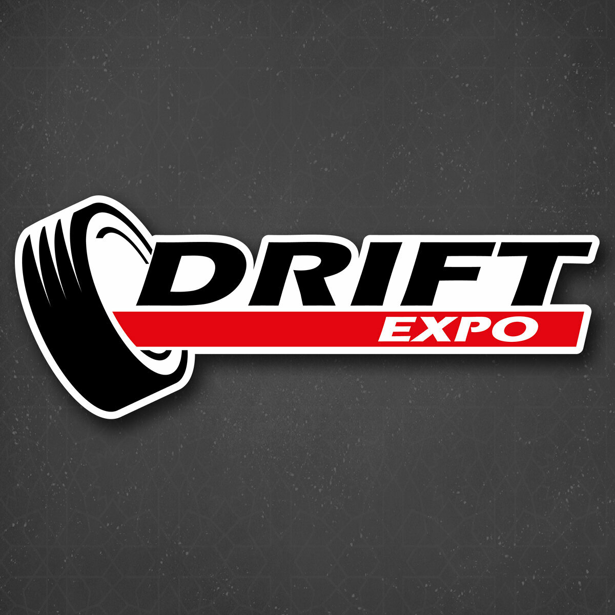 Наклейка на авто "Дрифт - DRIFT EXPO" 24x9 см