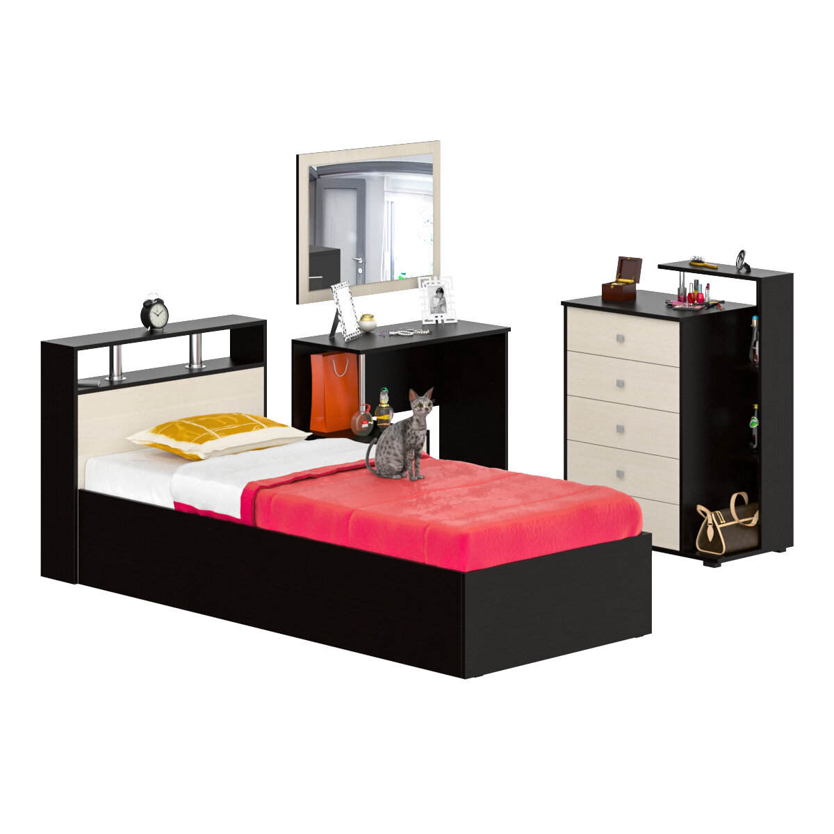 Спальный гарнитур, набор мебели для спальни - СВ0150 Спасибо-Мебель